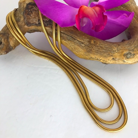 Vintage | Jewelry | Vintage Tristrand Goldtone Snake Chain | Poshmark